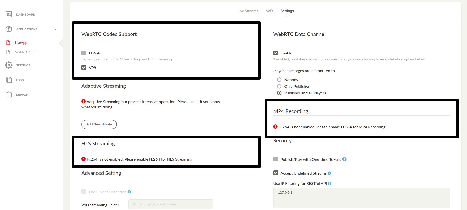 Webrtc Codecs · Ant Mediaant Media Server Wiki · Github