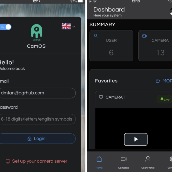 CamOS – Surveillance Camera Management App on Ant Media Marketplace
